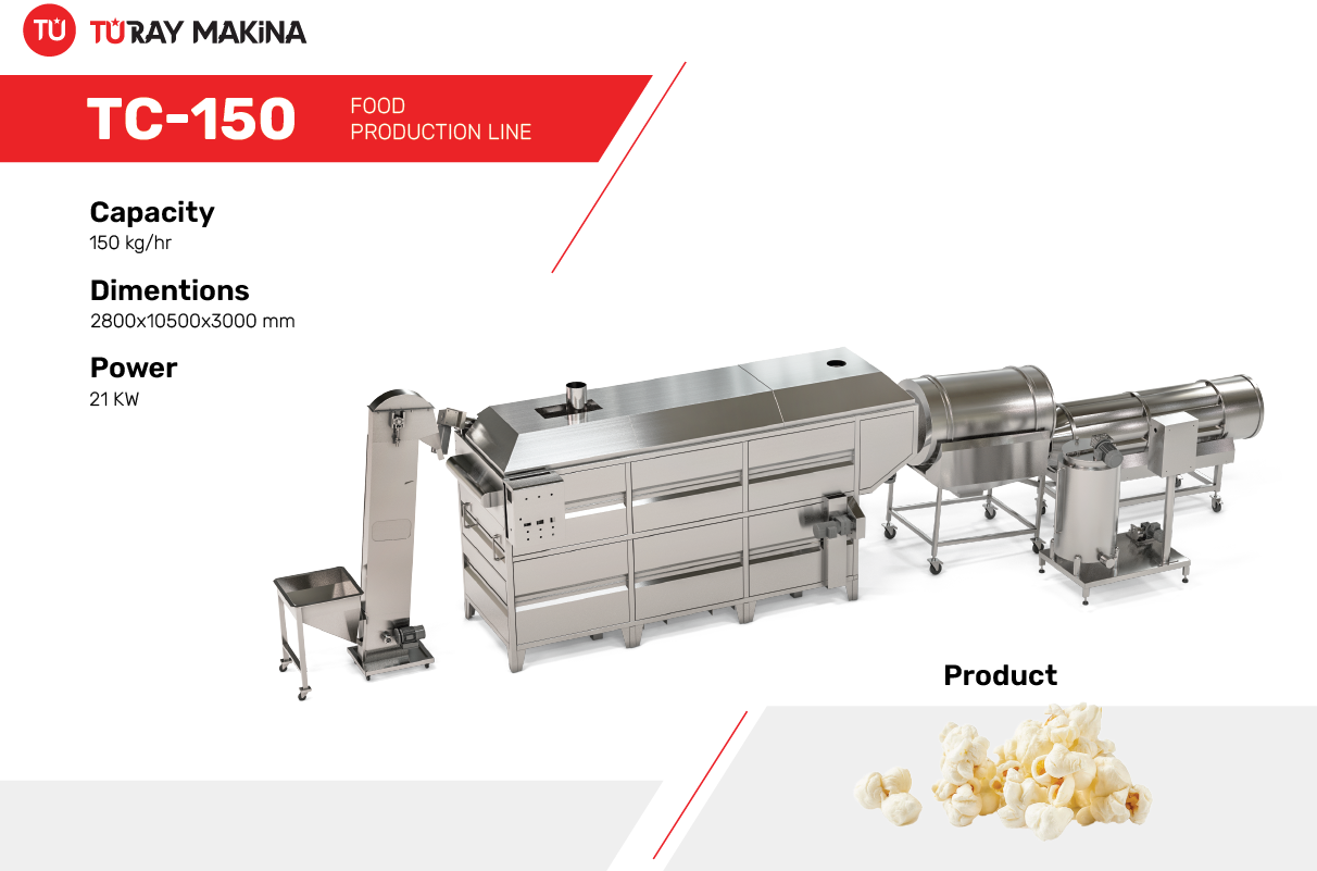 popCorn production Line - Turay Makina